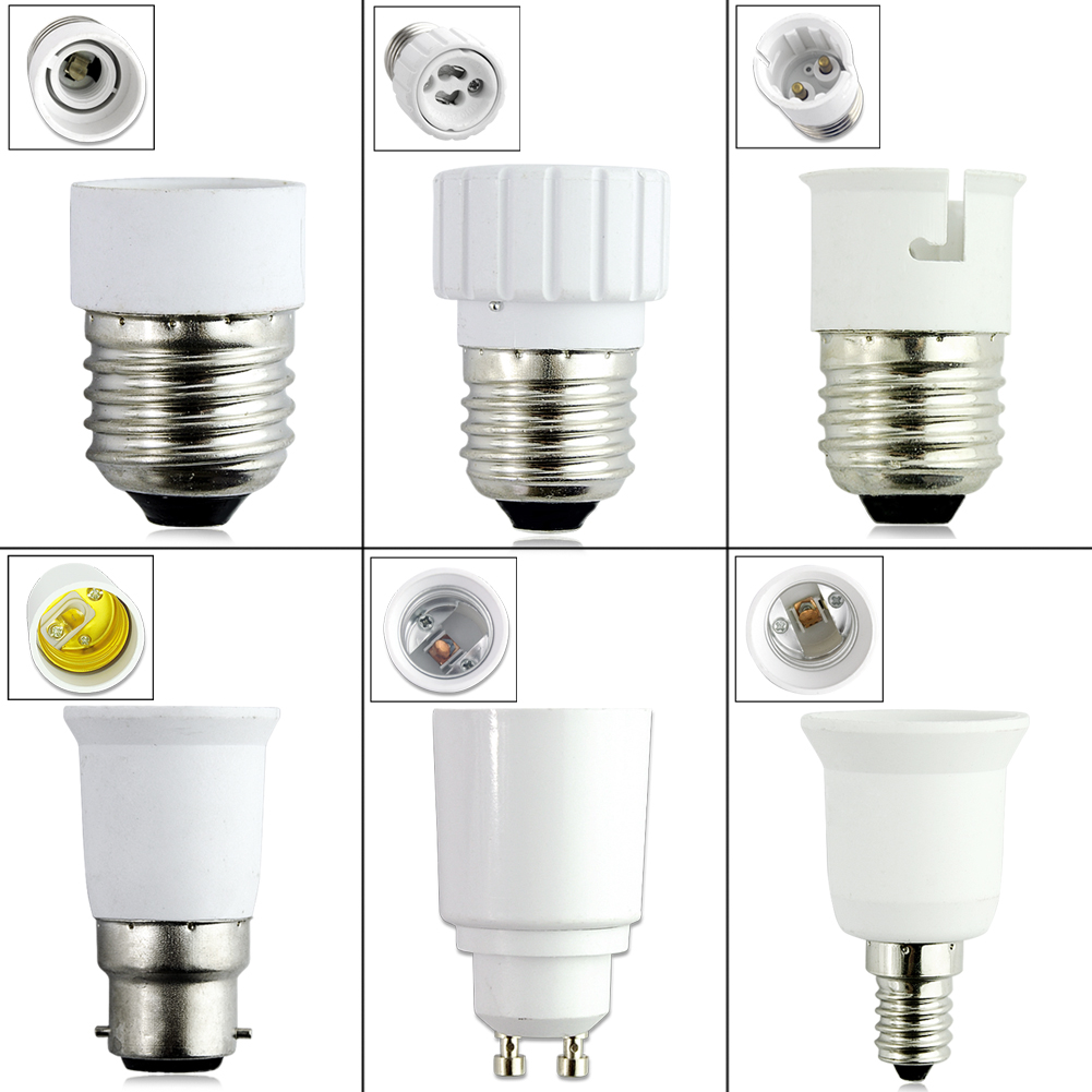 GU10 E27 E14 B22 Bulb Adapter Lamp Extender Socket Converter Shop Light ... GU10 E27 E14 B22 Bulb Adapter Lamp Extender Socket Converter Shop Light ...