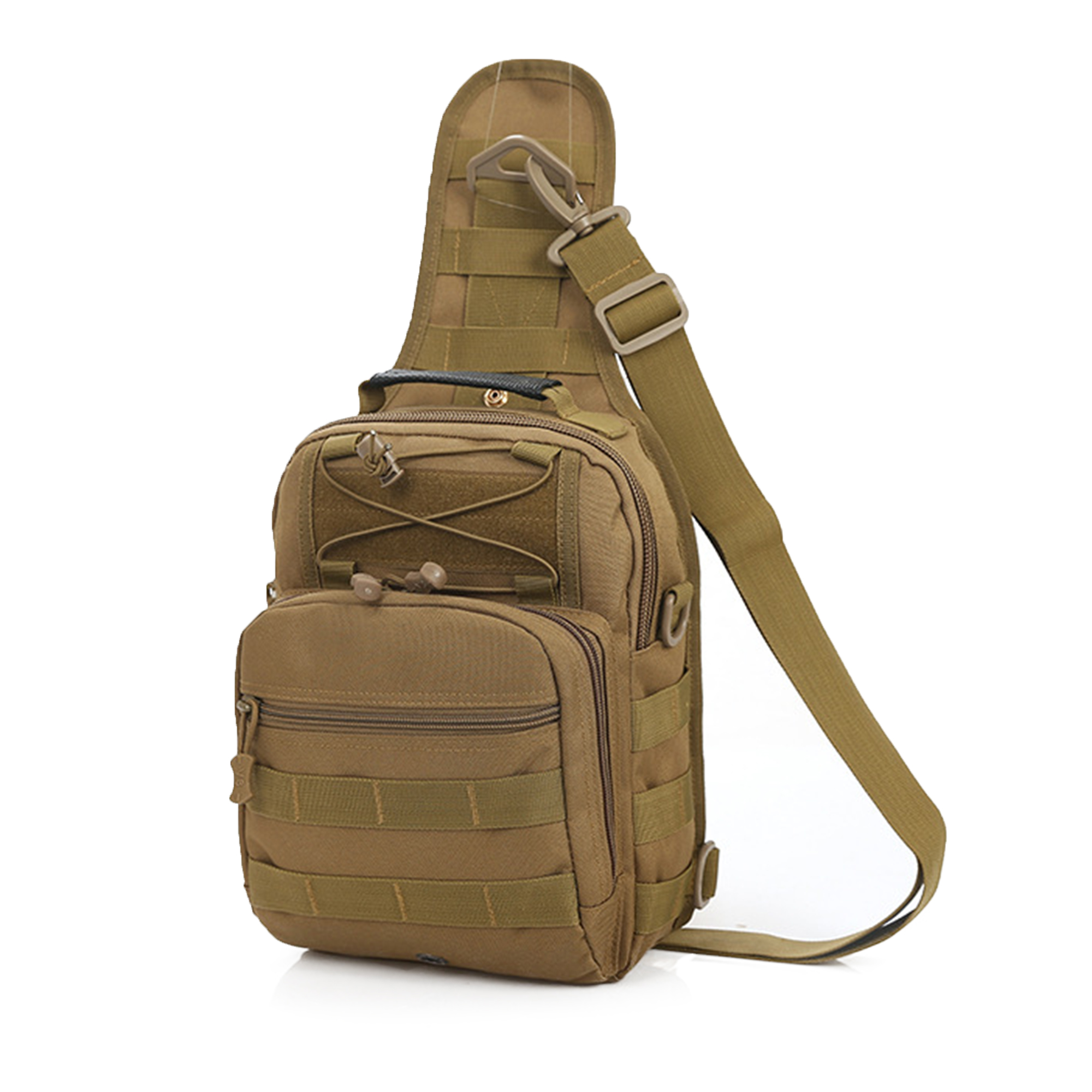 Tactical Sling Nylon Chest Backpack Molle Assault Climbing Shoulder Bag ...