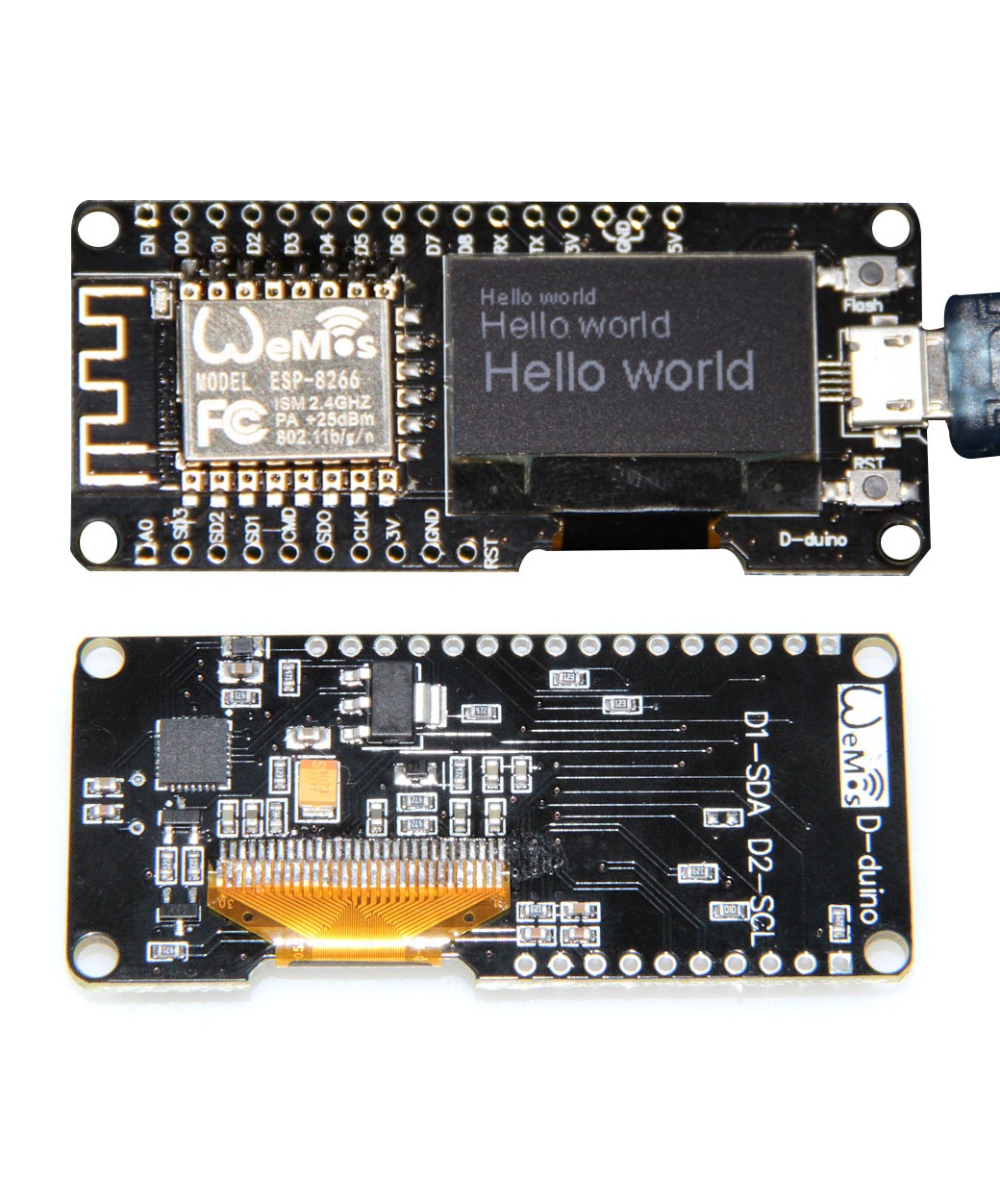 Nodemcu Esp8266 With Oled Display Wemos Esp12f Cp2102 Development Dev