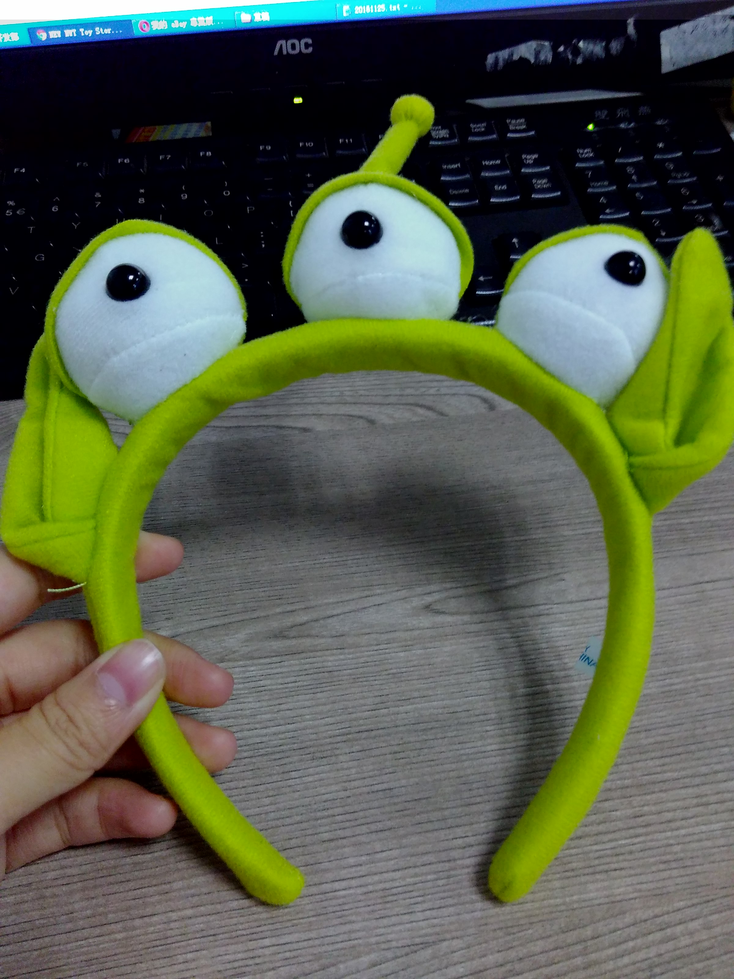 Story Alien Ears Costume Plush Headband NEW NWT Hair Accessories Lovely ...