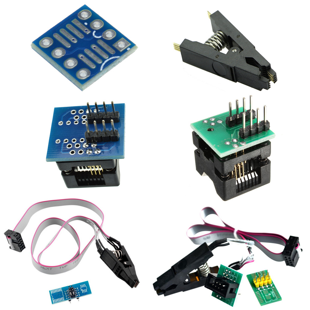 SOIC8 SOP8 Chip IC Test Clips 150/200mil Socket Adpter Programmer ...