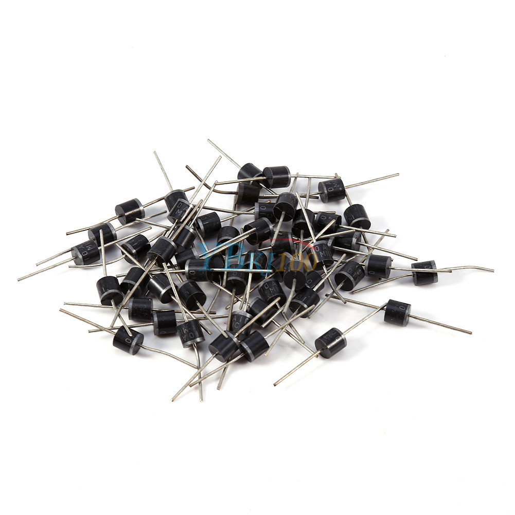 50pcs 10A10 10A 1000V Axial Rectifier Diode Set One-way Electrical ...