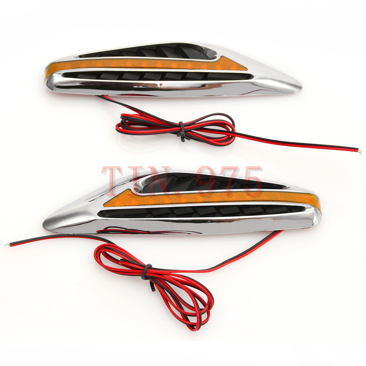 Blue LED Car Fender Side Indicators Turn Signal Steering Panel light ...