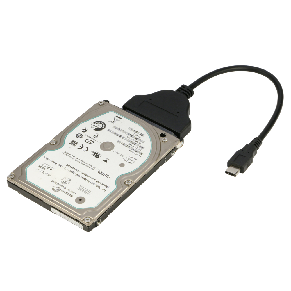 USB C 3.0 to SATA HDD Adapter Converter for 2.5" SATA HDD SSD +Type A ...