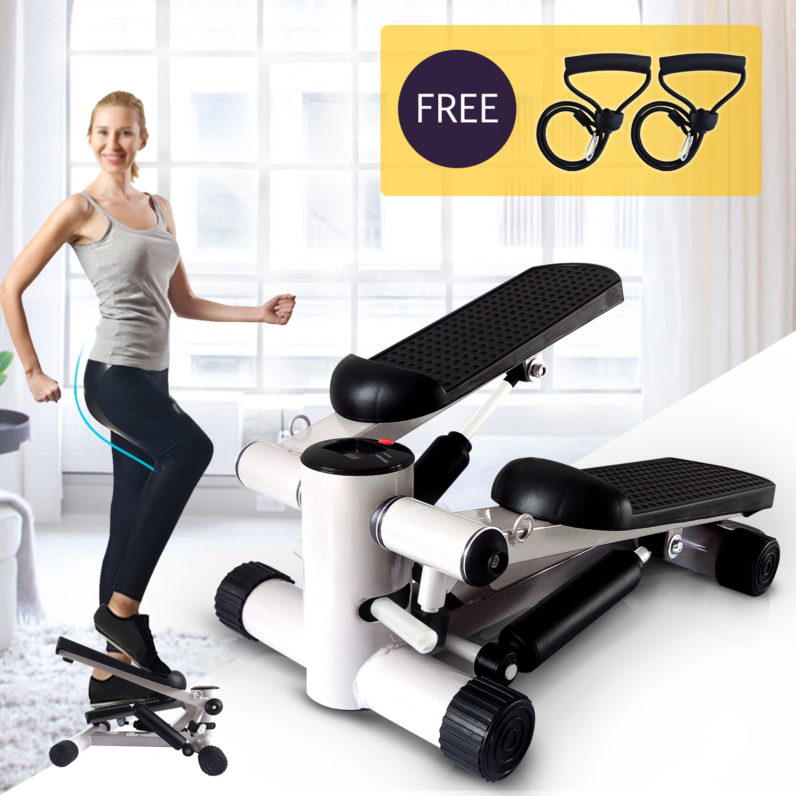 Mini Stair Stepper Exercise Machine Hydraulic climber Aerobic Fitness ...