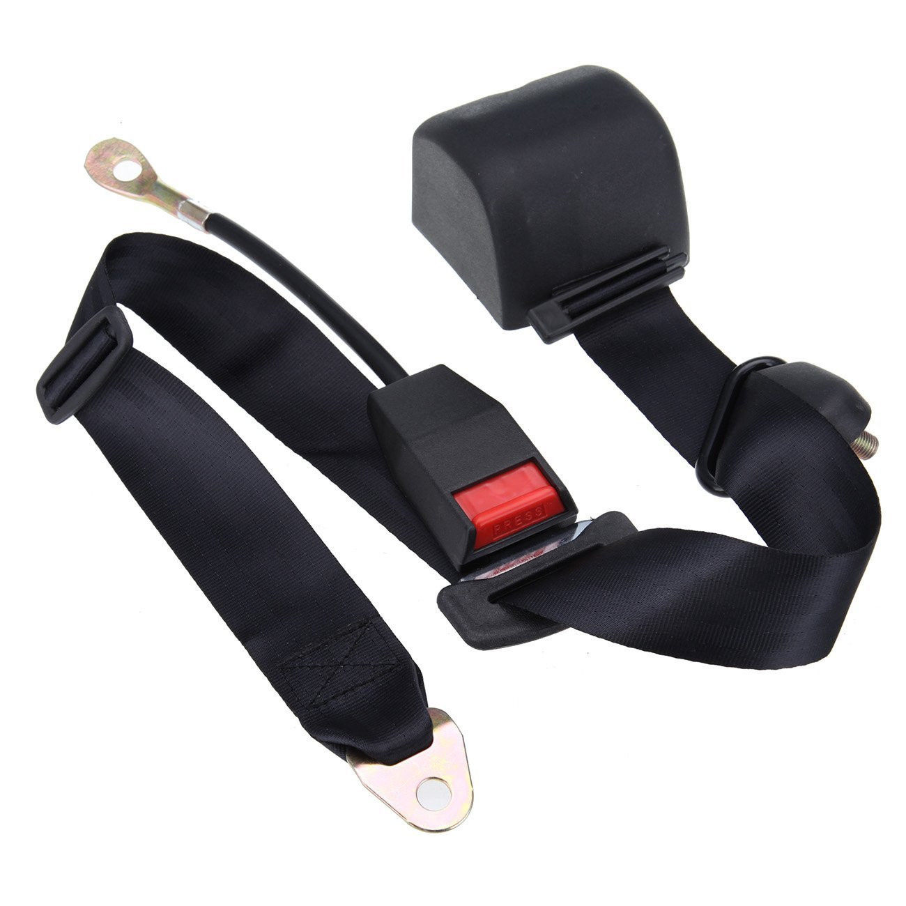 Universal Retractable Vehicle 3 Point Fixed Car SUV Safety Seat Belt ...