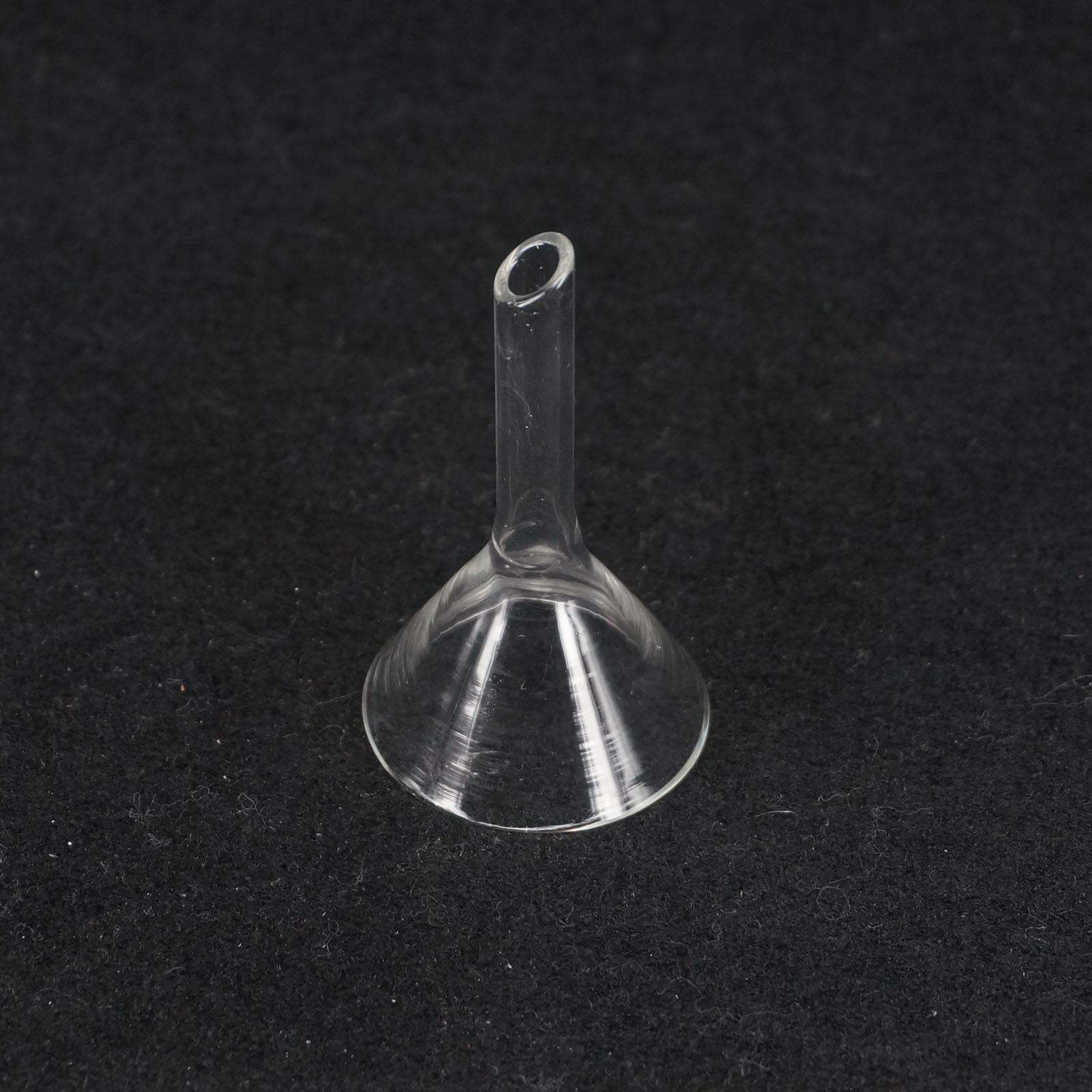 40-120mm Miniature Lab Glass Funnel Borosilicate Glassware Triangle ...