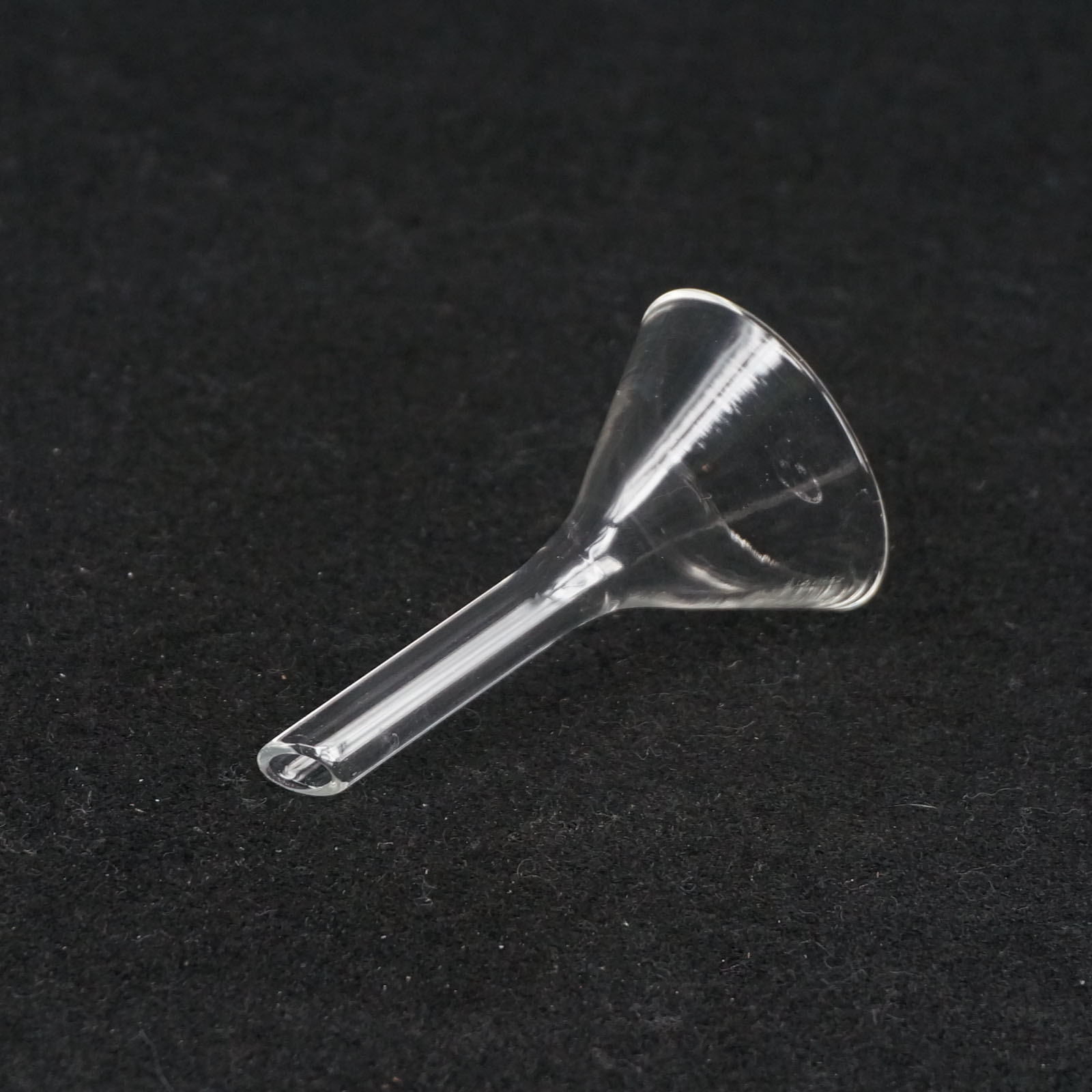 40-120mm Miniature Lab Glass Funnel Borosilicate Glassware Triangle ...