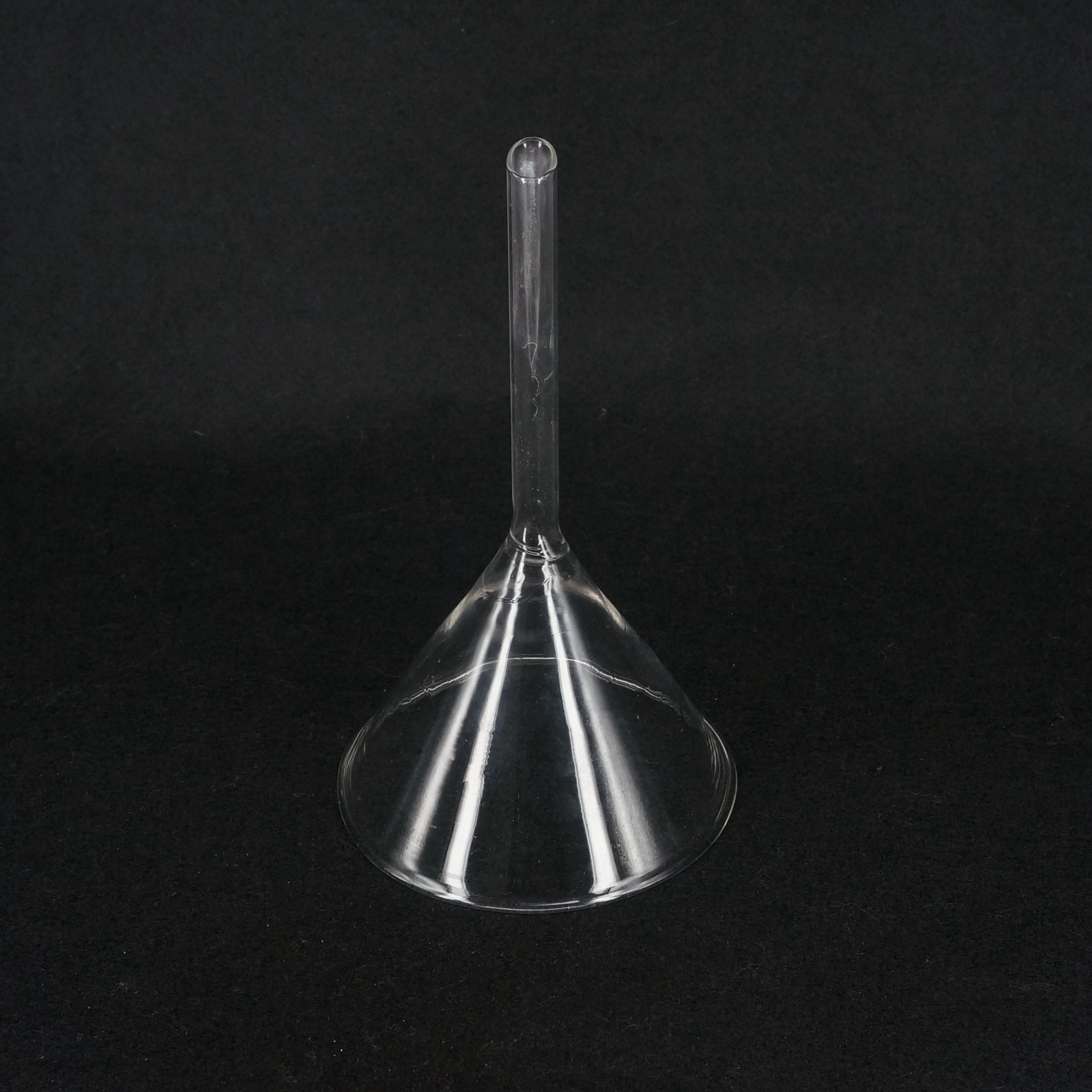 40-120mm Miniature Lab Glass Funnel Borosilicate Glassware Triangle ...