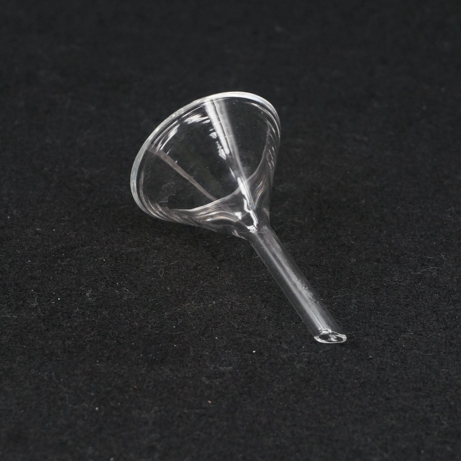 40-120mm Miniature Lab Glass Funnel Borosilicate Glassware Triangle ...