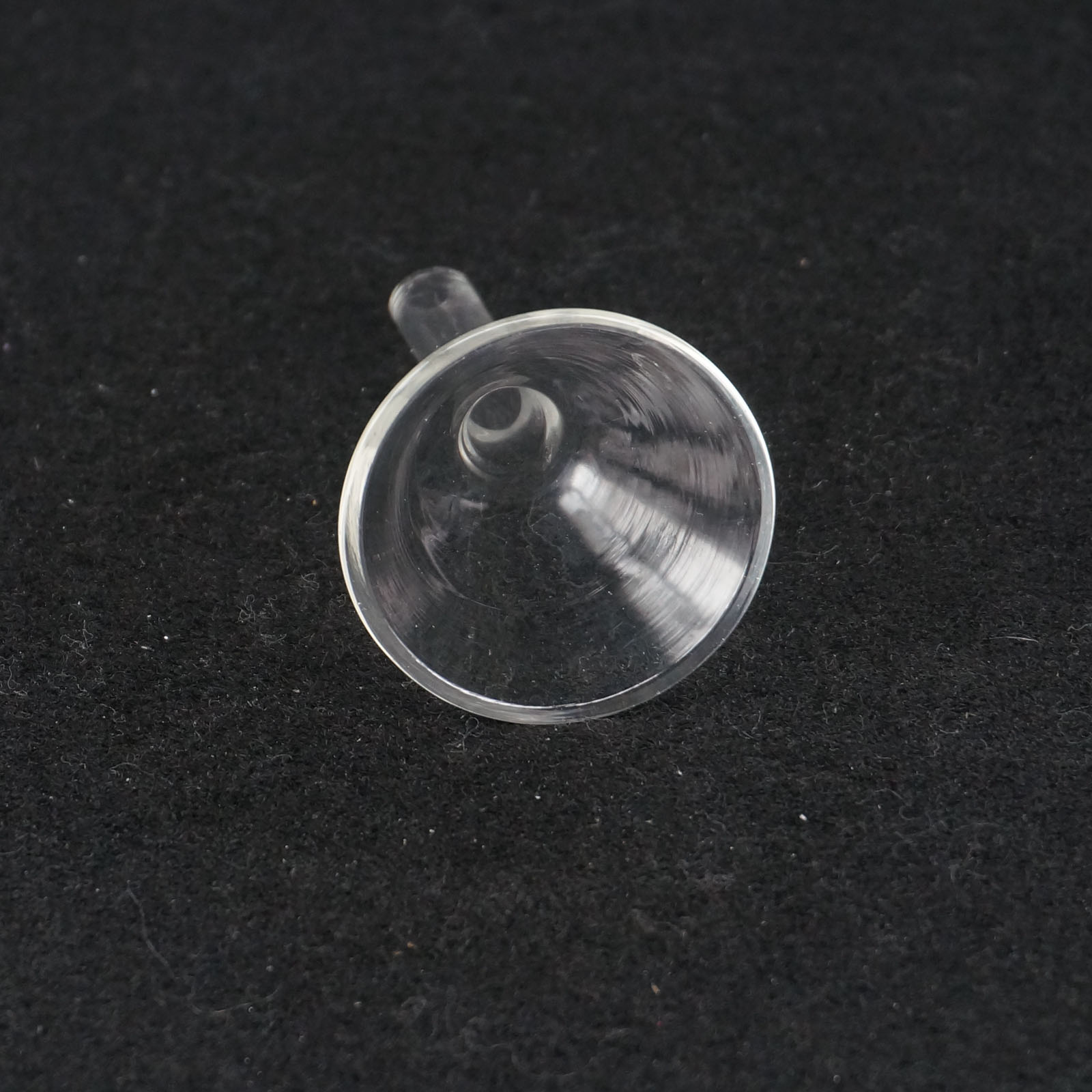 40-120mm Miniature Lab Glass Funnel Borosilicate Glassware Triangle ...