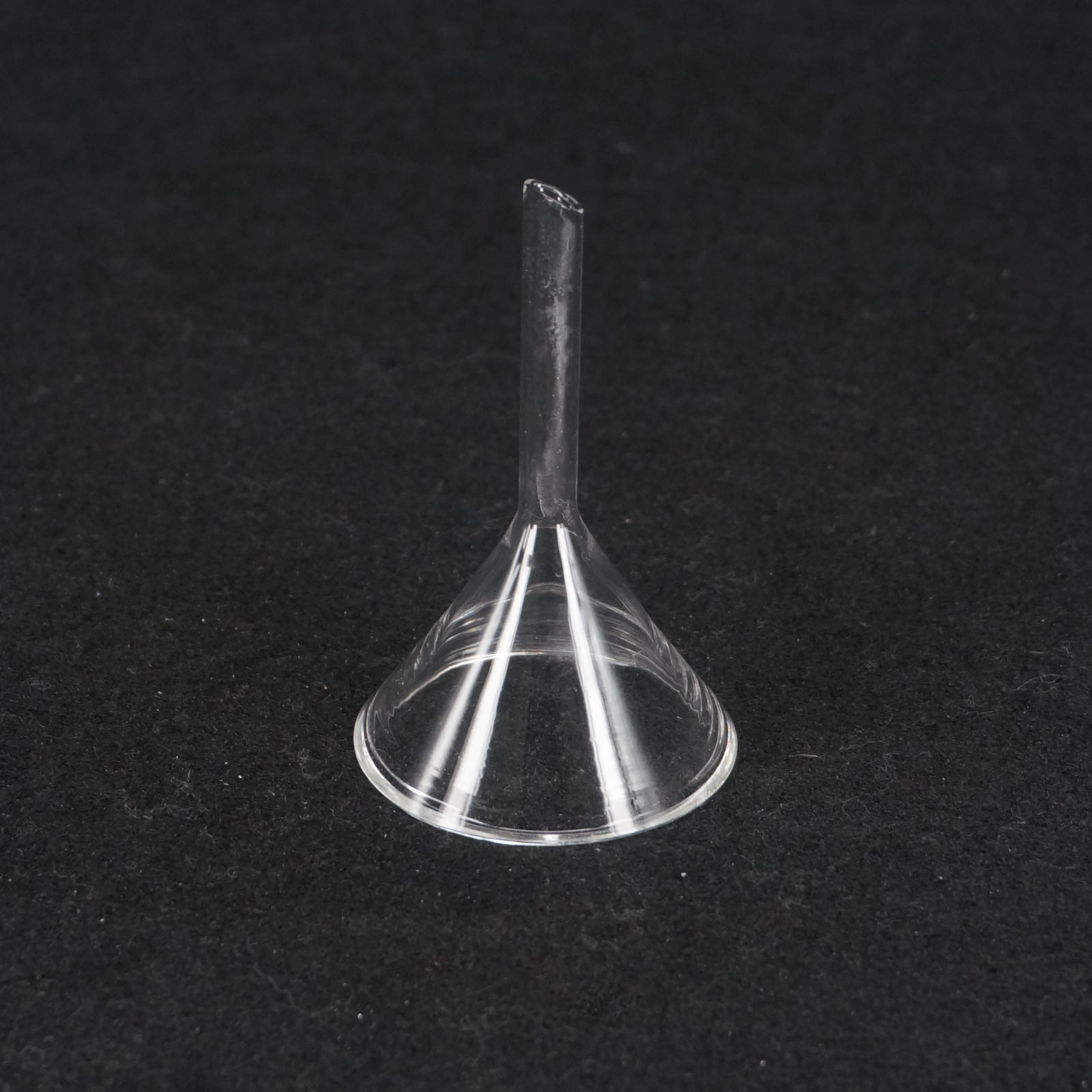 40-120mm Miniature Lab Glass Funnel Borosilicate Glassware Triangle ...