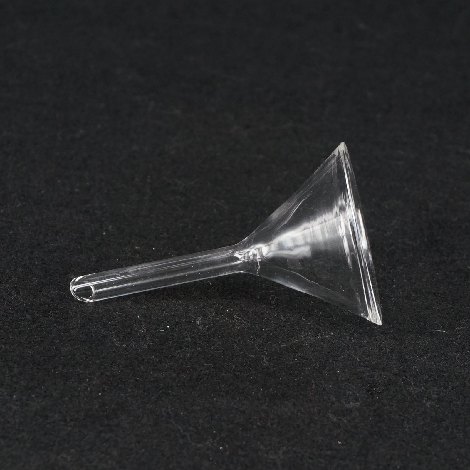 40-120mm Miniature Lab Glass Funnel Borosilicate Glassware Triangle ...