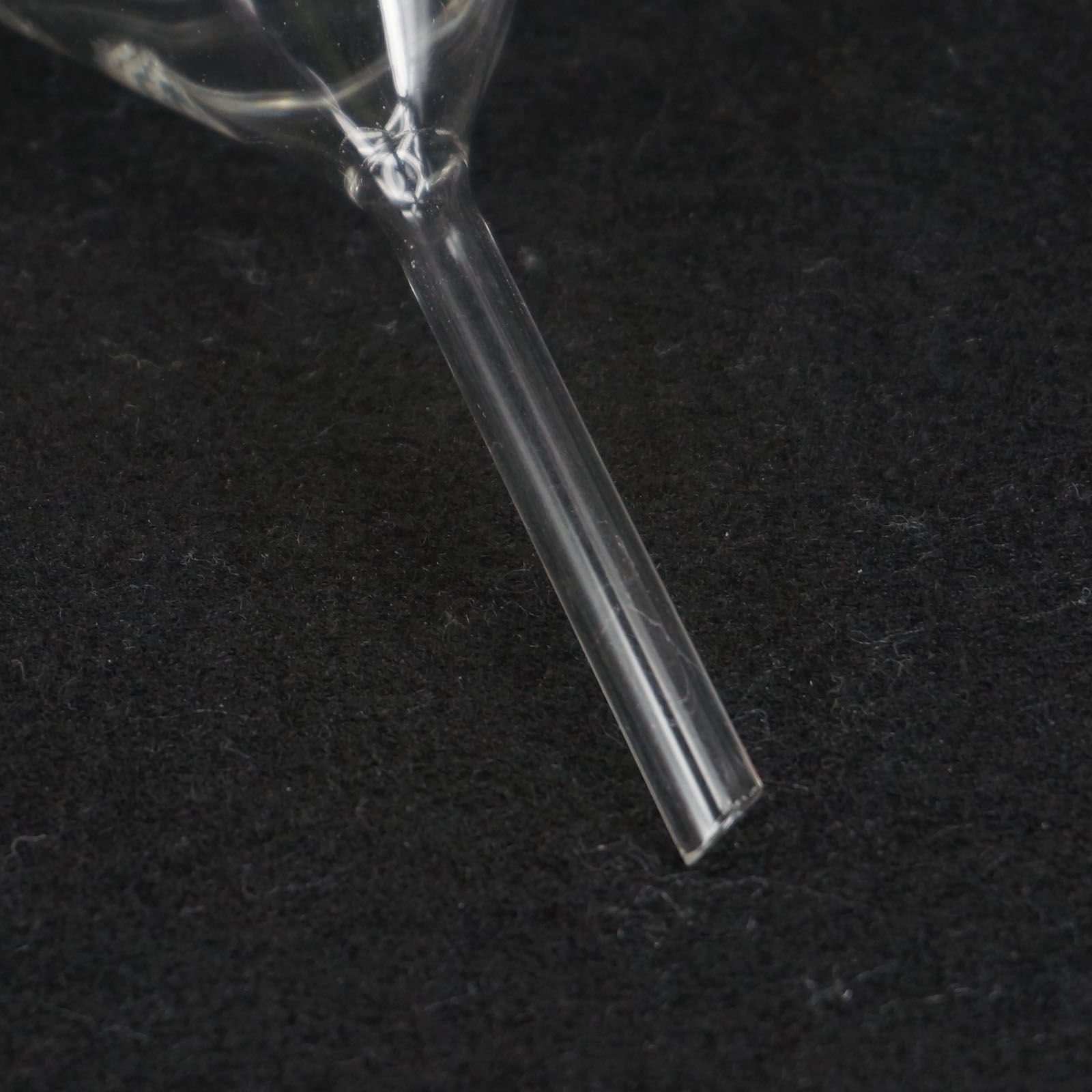 40-120mm Miniature Lab Glass Funnel Borosilicate Glassware Triangle ...