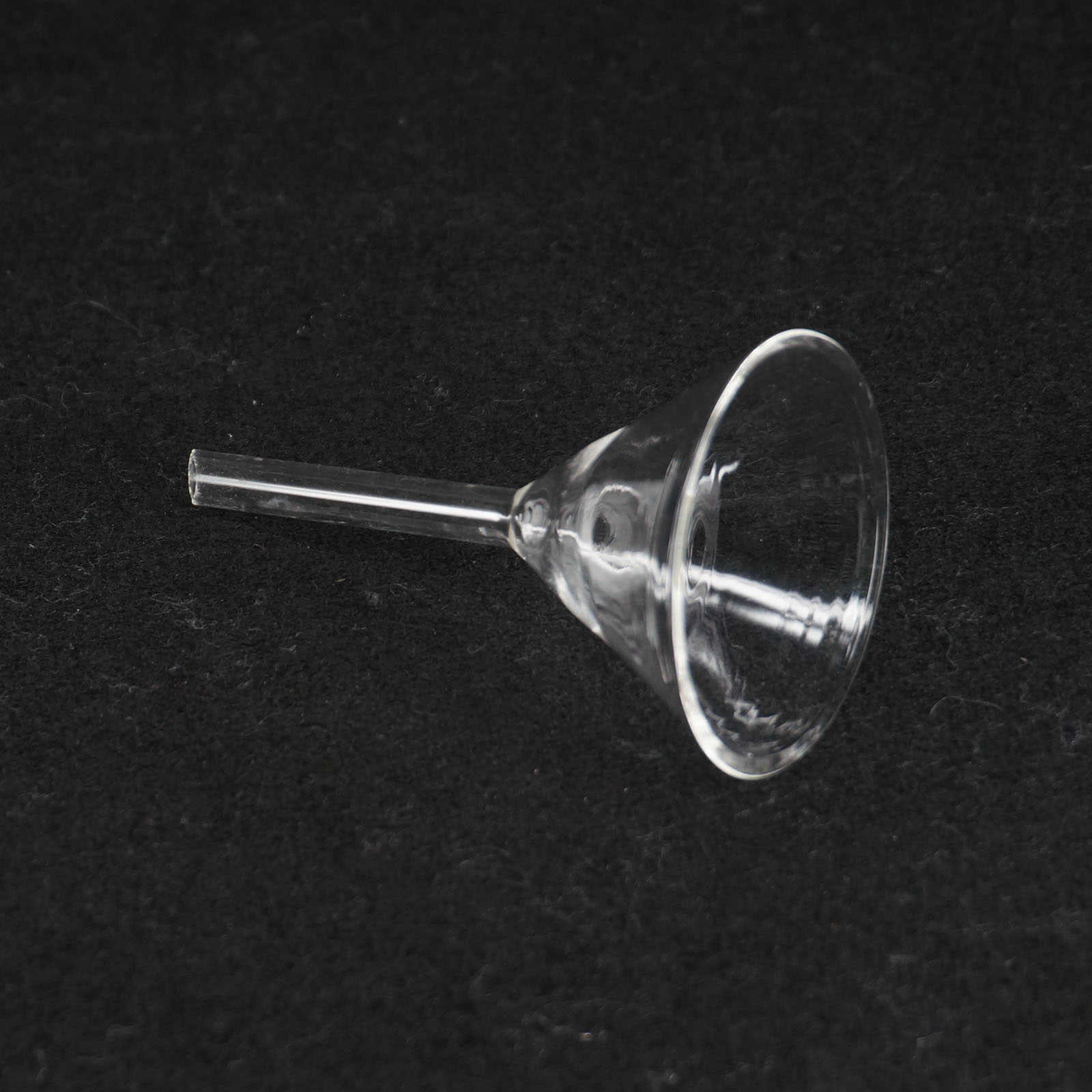 40-120mm Miniature Lab Glass Funnel Borosilicate Glassware Triangle ...