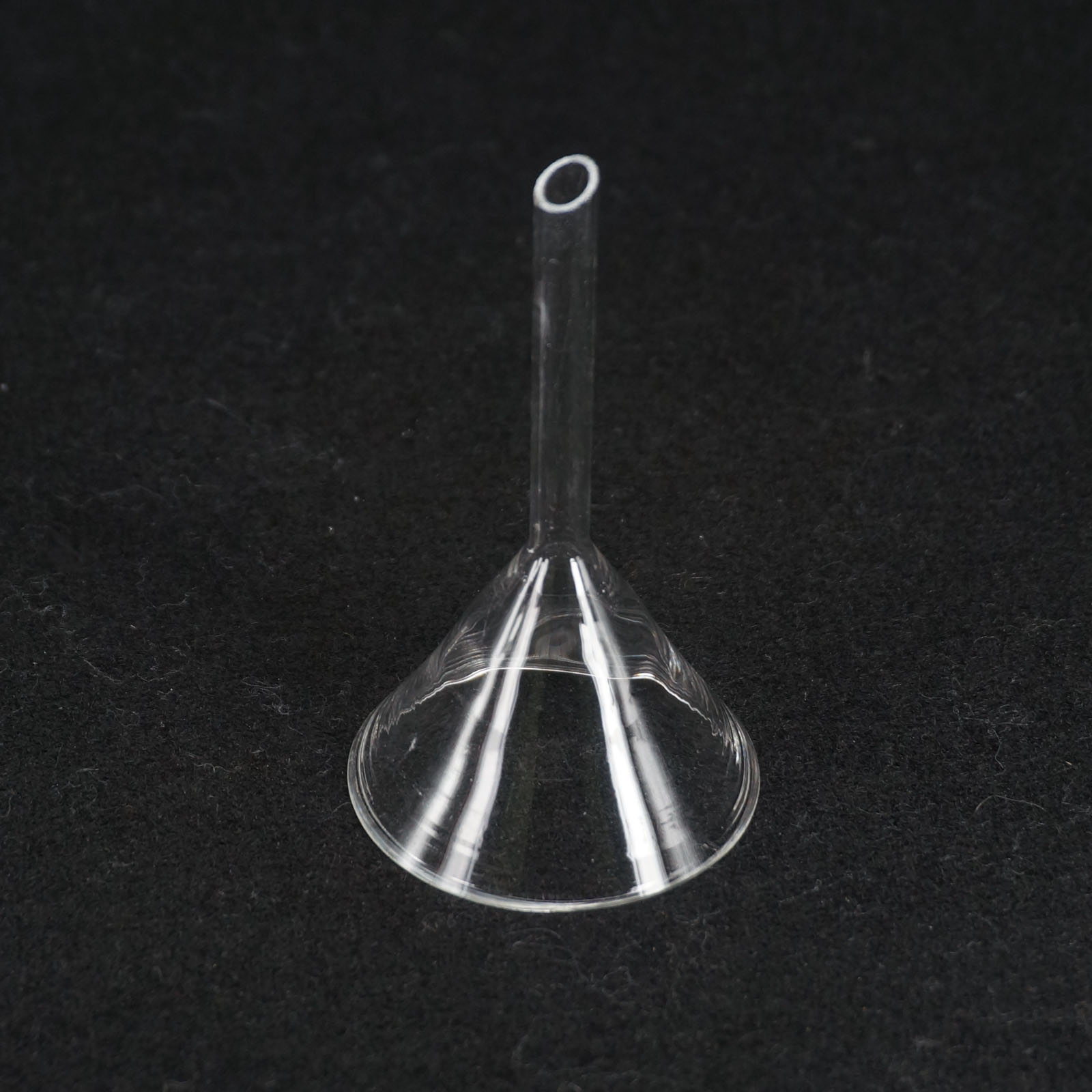 40-120mm Miniature Lab Glass Funnel Borosilicate Glassware Triangle ...