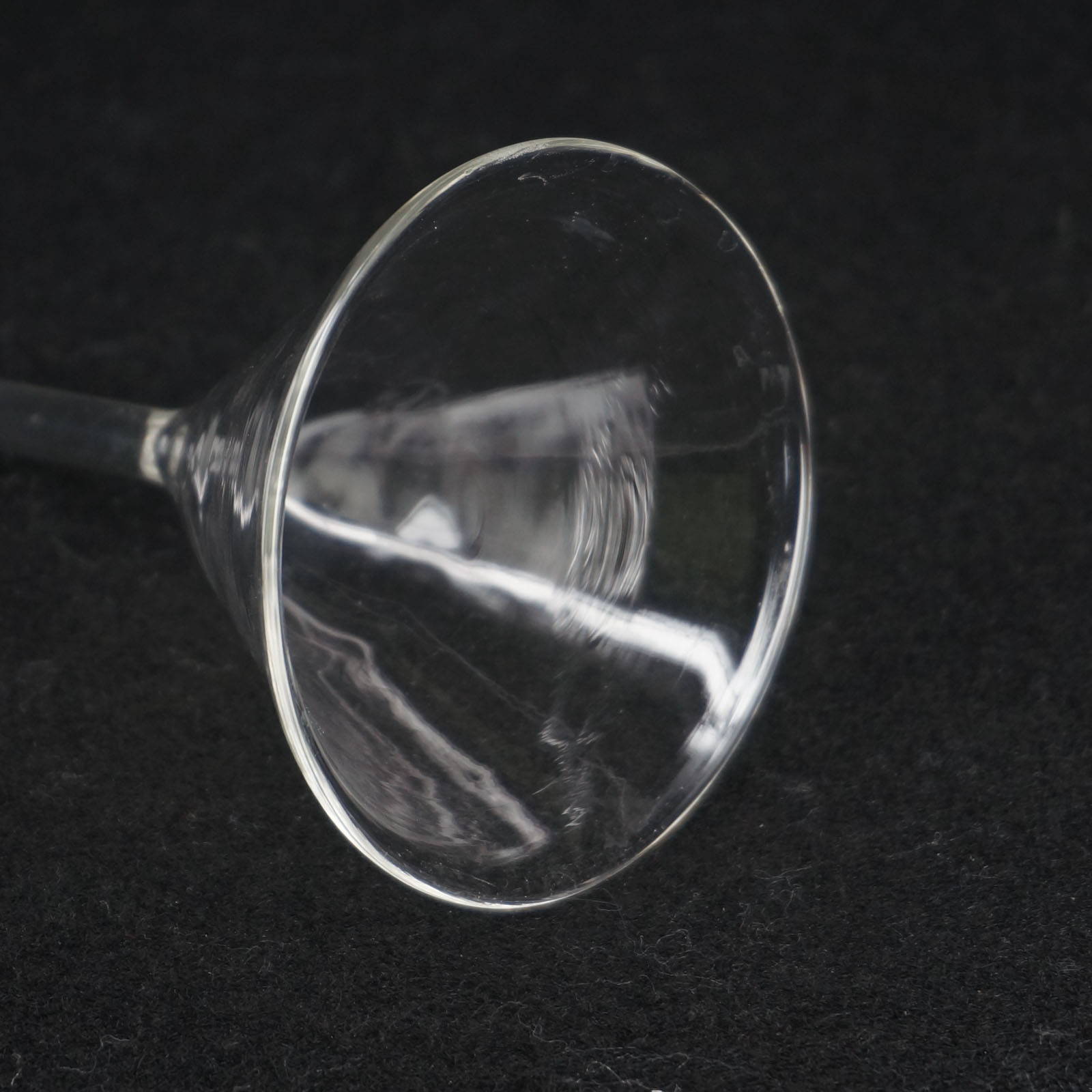 40-120mm Miniature Lab Glass Funnel Borosilicate Glassware Triangle ...
