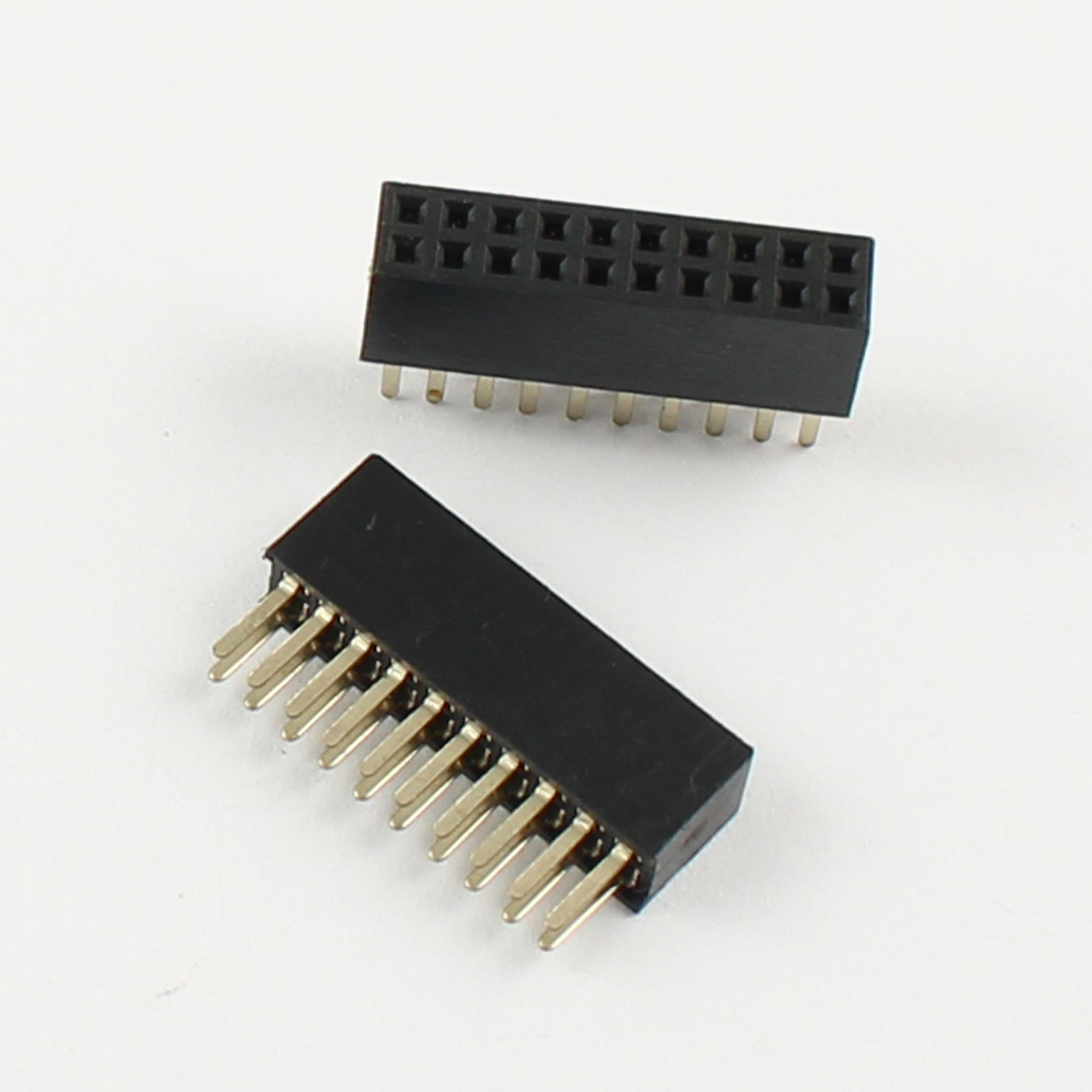 10Pcs 1.27mm Pitch 2x10 Pin 20 Pin Female Double Row Straigh Pin Header ...