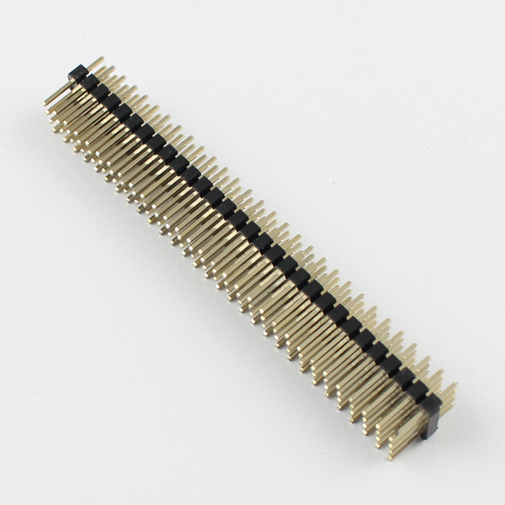 5Pcs Gold Plated 2mm 4x30 Pin 4 Rows 120 Pin Straight Male Pin Header ...