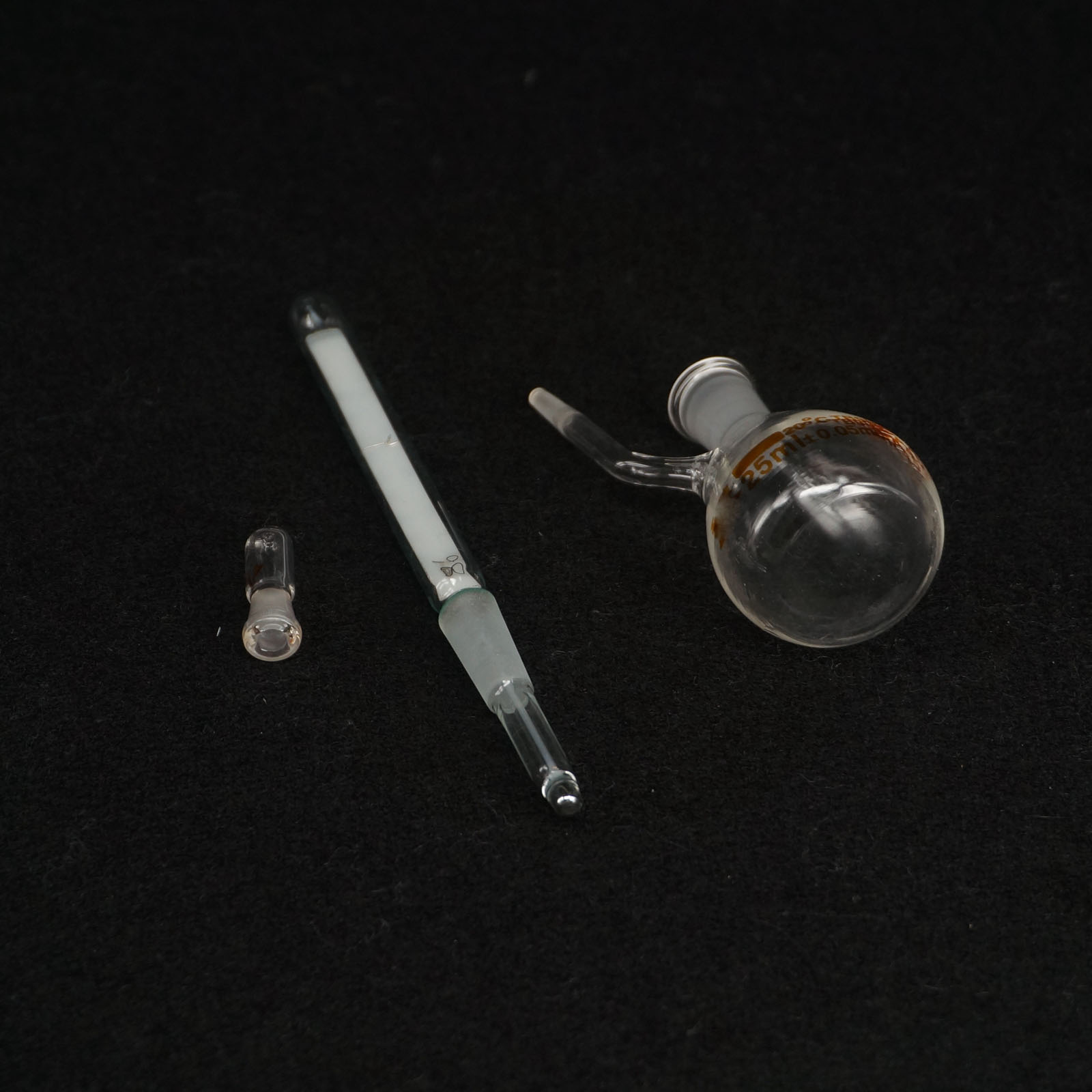 25/50ml With Thermometer Lab Glass Specific Gravity Bottle Pycnometer ...