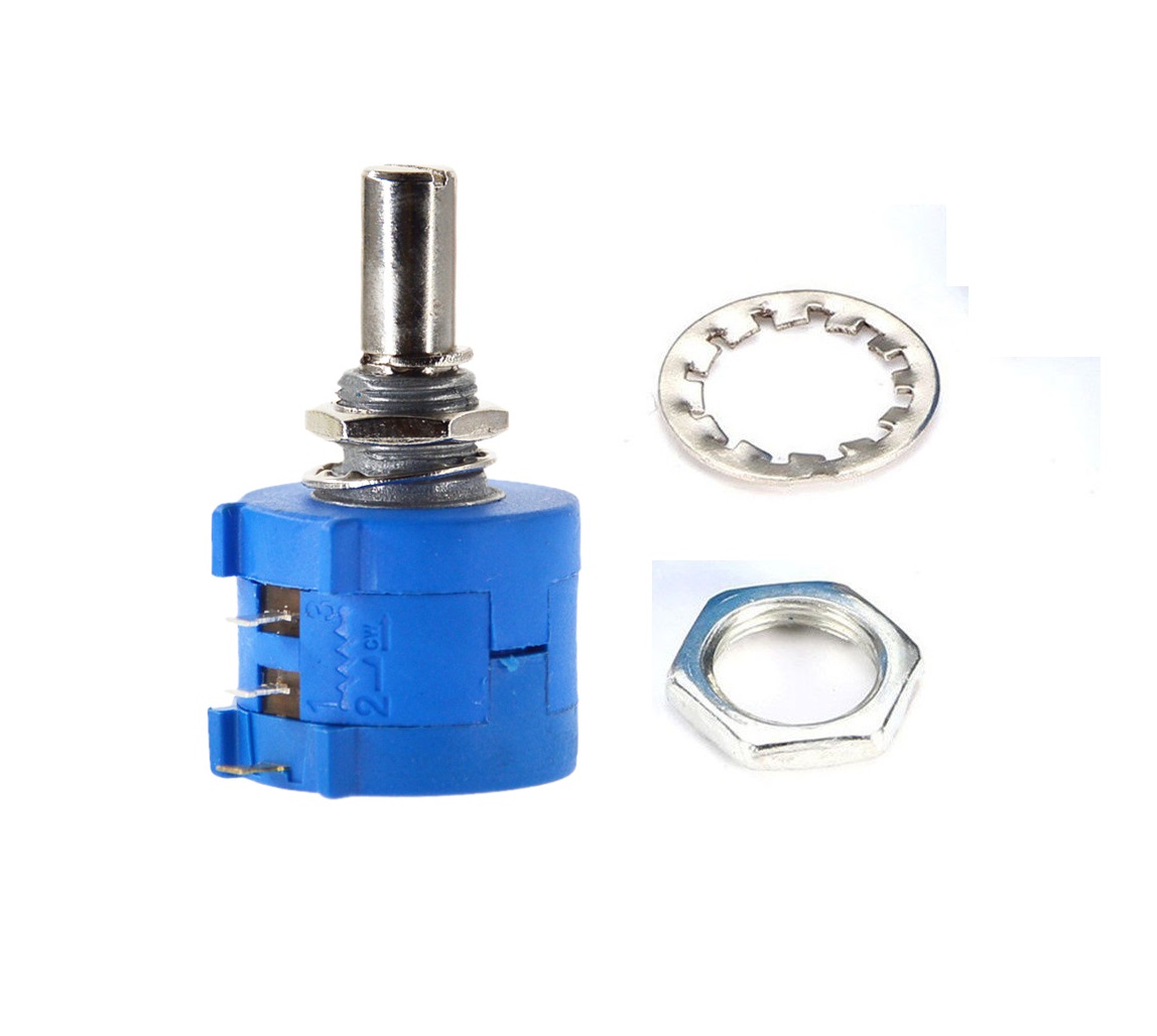 3590S Rotary Wirewound Precision Potentiometer 10 Turn Ohm Variable ...