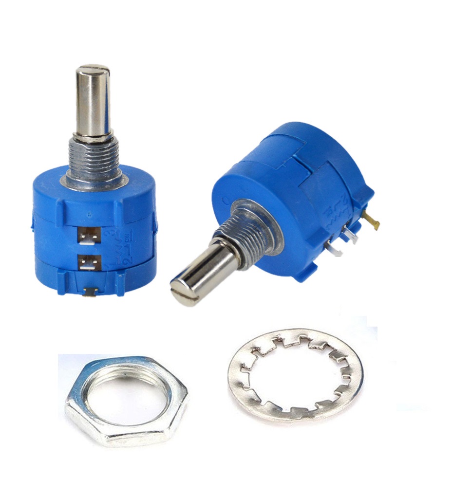 3590S Rotary Wirewound Precision Potentiometer 10 Turn Ohm Variable ...