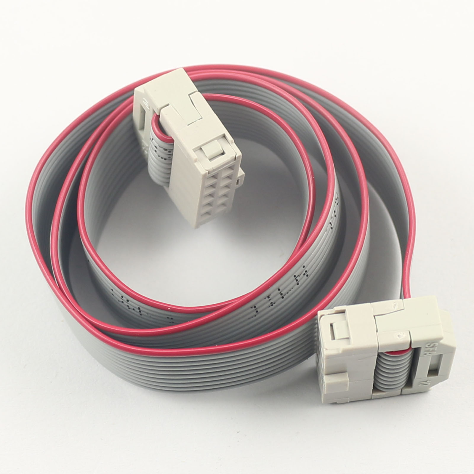 20Pcs 2.54mm Pitch 2x5 Pin 10 Pin 10 Wire IDC Flat Ribbon Cable Length ...