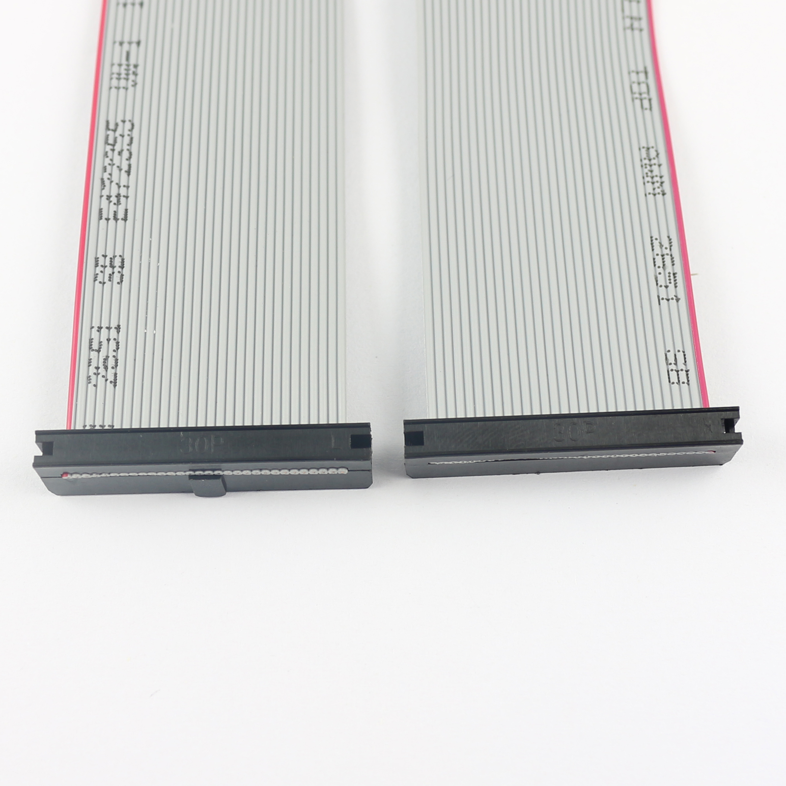 2Pcs 2mm Pitch 2x15 Pin 30 Wire 28 AWG Female IDC Flat Ribbon Cable ...