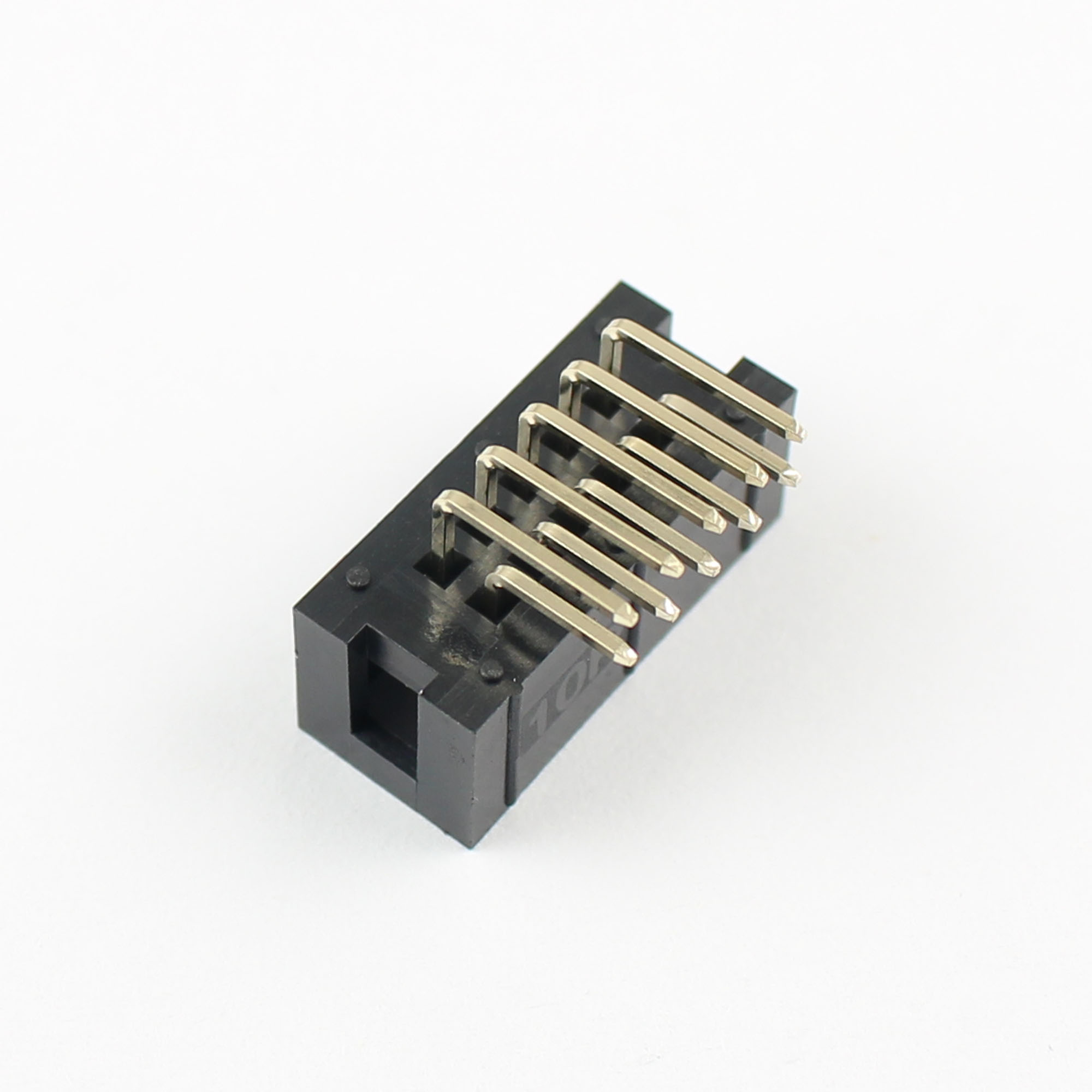 50Pcs 2.54mm 2x5 Pin 10 Pin Right Angle Male Shrouded IDC Box Header ...