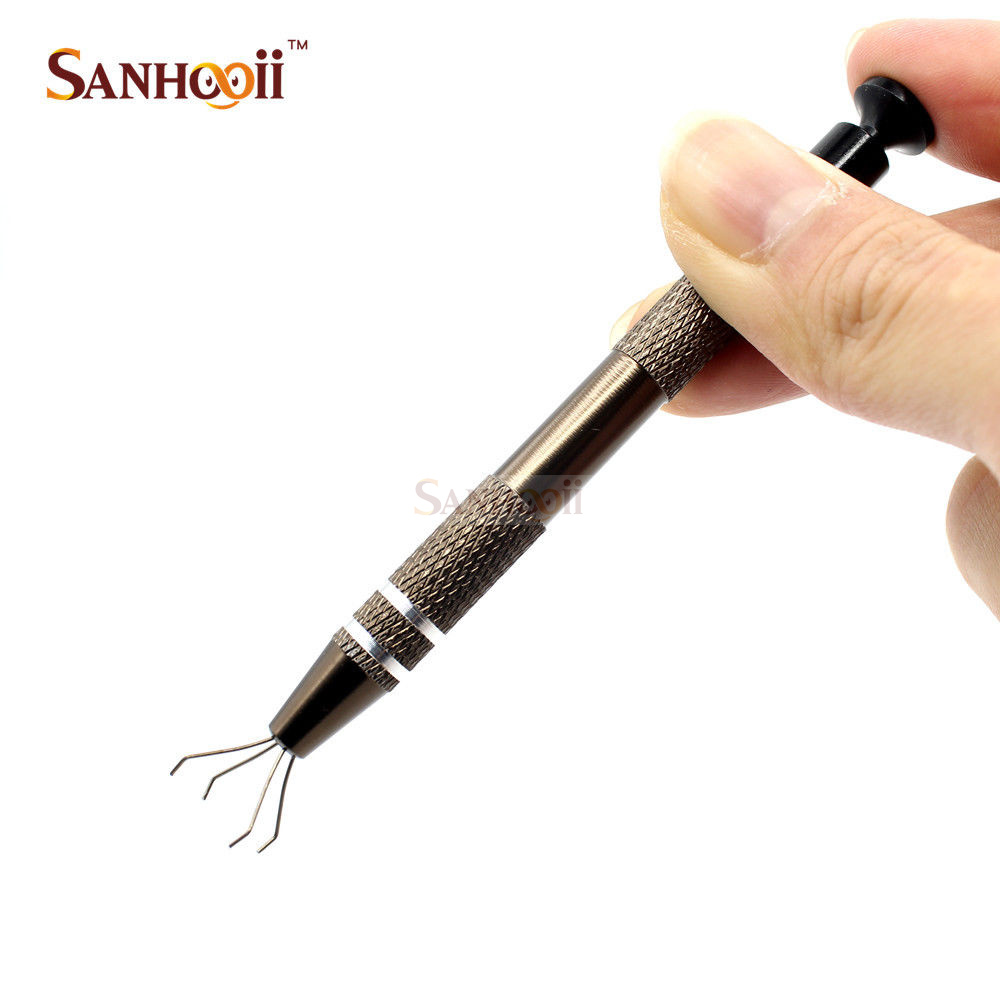 Precision Parts Grabber IC Chip Catcher Clip Pickup Tools Four Claw ...