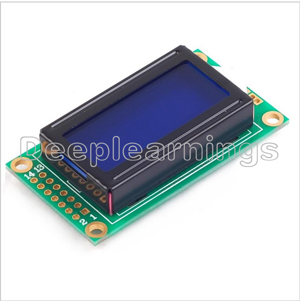 Blue 0802 LCD 8x2 Character LCD Display Module 5V LCM For Arduino ...