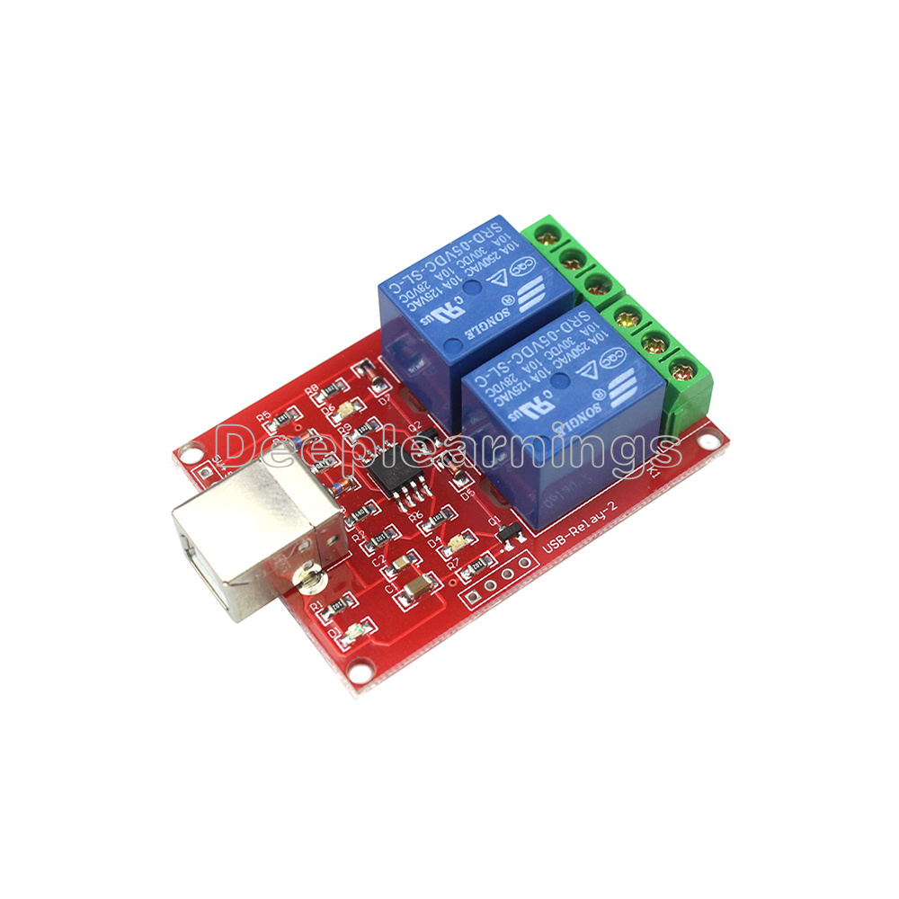 5V USB Relay 2 Channel Programmable Computer Control For Smart Home New ...