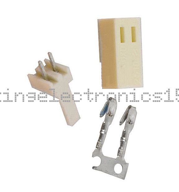 100PCS KF2510-2P 2.54mm Pin Header + Terminal + Housing Connector Kit ...