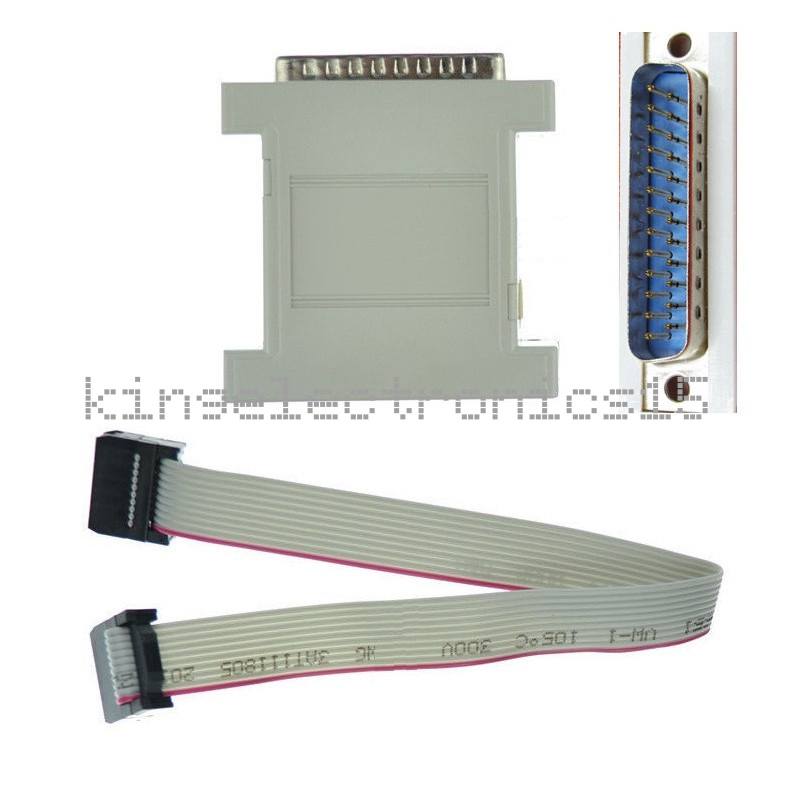 Jtag Download Cable Xilinx Lpt Parallel Programmer Cpld Fpga Xc2c64 Xc9572 Db25 Ebay 
