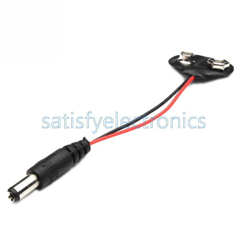 5/10PCS T type 9V DC Battery Power Cable Barrel Jack Connector for ...