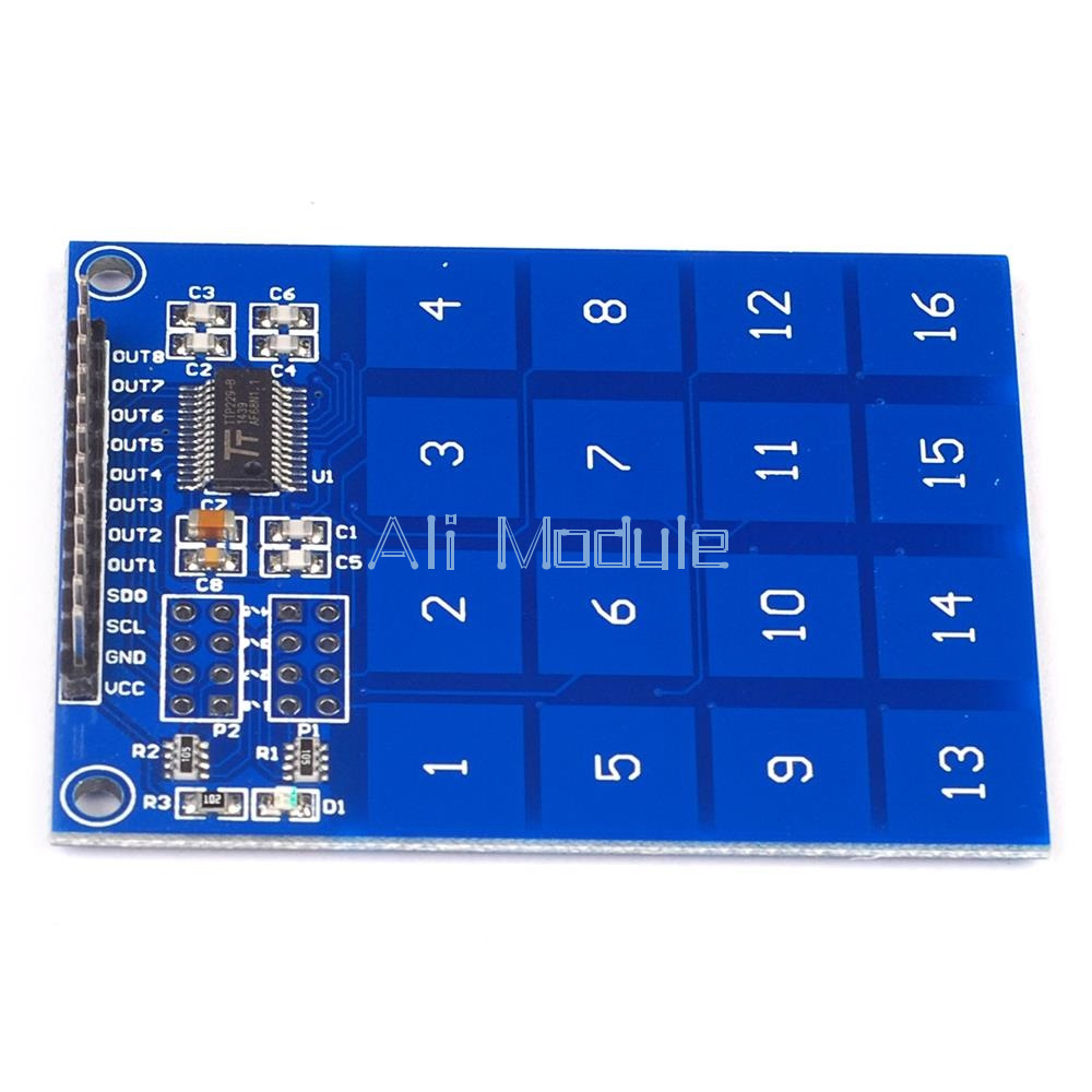 2pcs TTP229 16 Channel Digital Capacitive Switch Touch Sensor Module Arduino | eBay