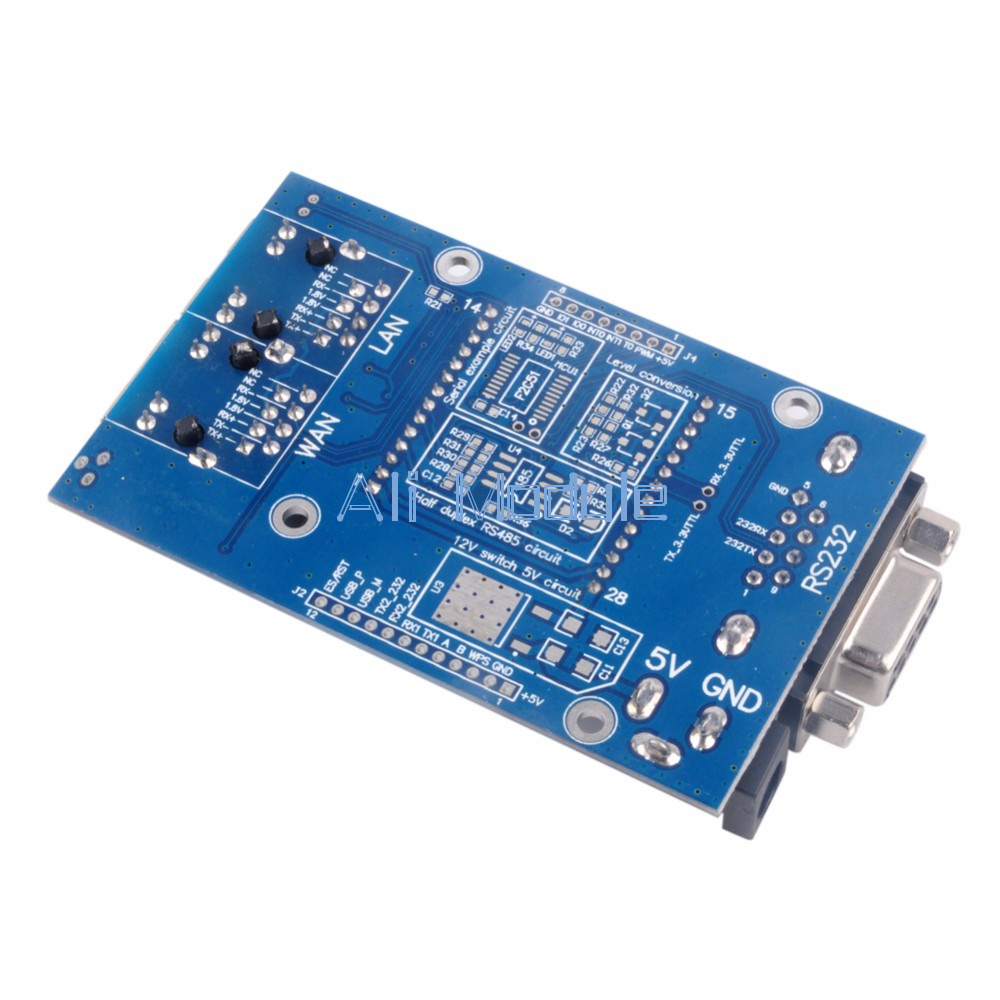 HLK-RM04 TCP IP Ethernet Converter Module Serial UART RS232 to WAN LAN ... HLK-RM04 TCP IP Ethernet Converter Module Serial UART RS232 to WAN LAN ...