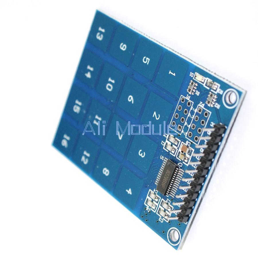 Arduino TTP229 16 Channel Digital Capacitive Switch Touch Sensor Module ...