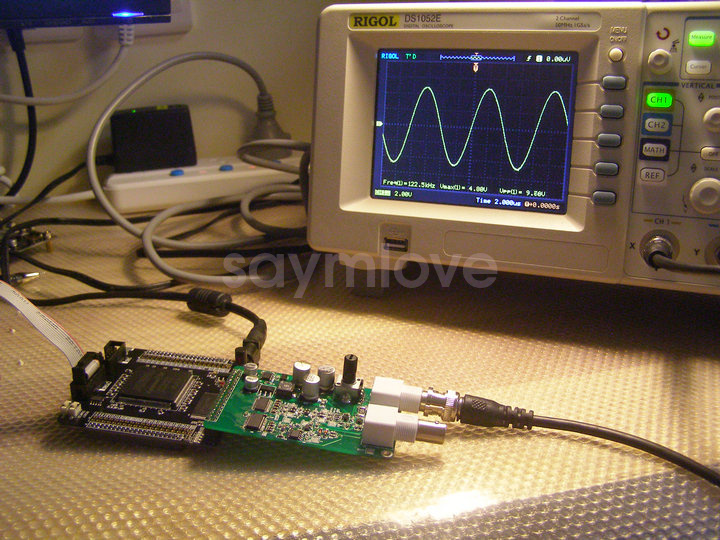 High-speed AD9708 AD9280 AD / DA Module FPGA Development Board Black ...