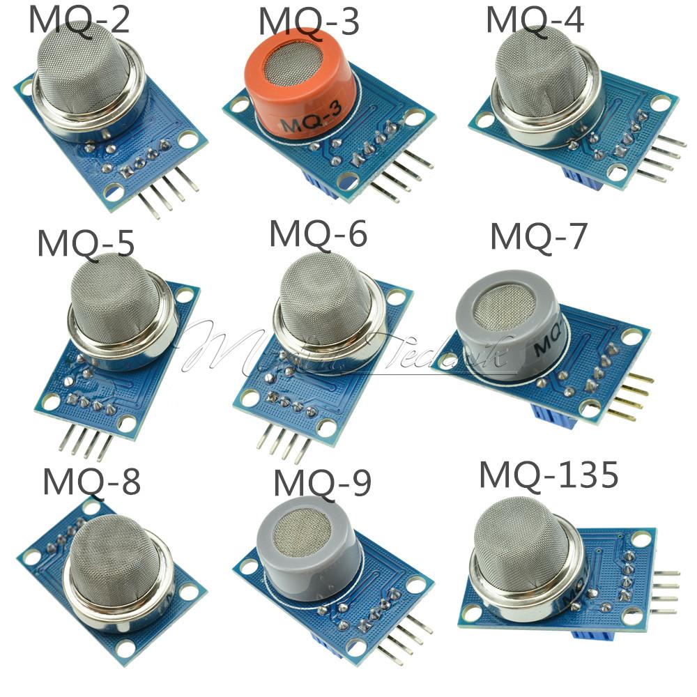 MQ-2 MQ-3 MQ-4 MQ-5 MQ-6 MQ-7 MQ-8 MQ-9 MQ-135 Gas Detection Alarm ...