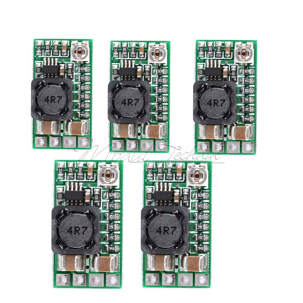 5PCS Mini Buck Converter DC~DC 12~24V To 5V 3A Adjustable Step Down Power Module | eBay