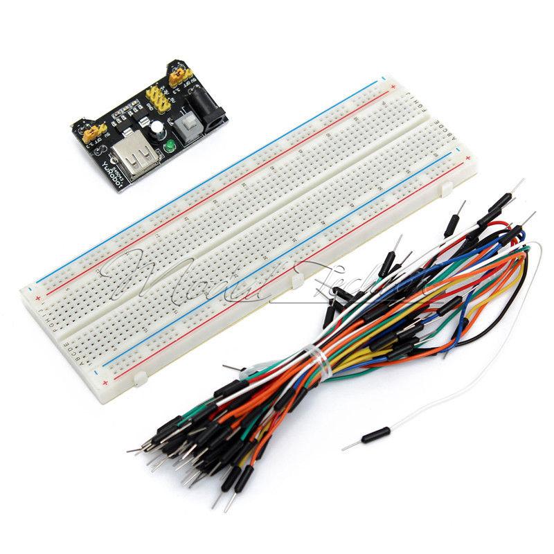 MB-102 Solderless Breadboard Protoboard 830 Tie Points 2 buses Test ...