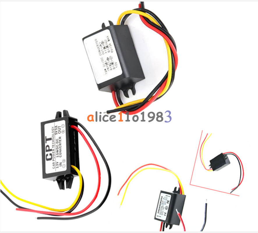 DC-DC 12V to 5V/6V/9V 2/3A 15W Converter Step Down 2A/3A 15W Power ...