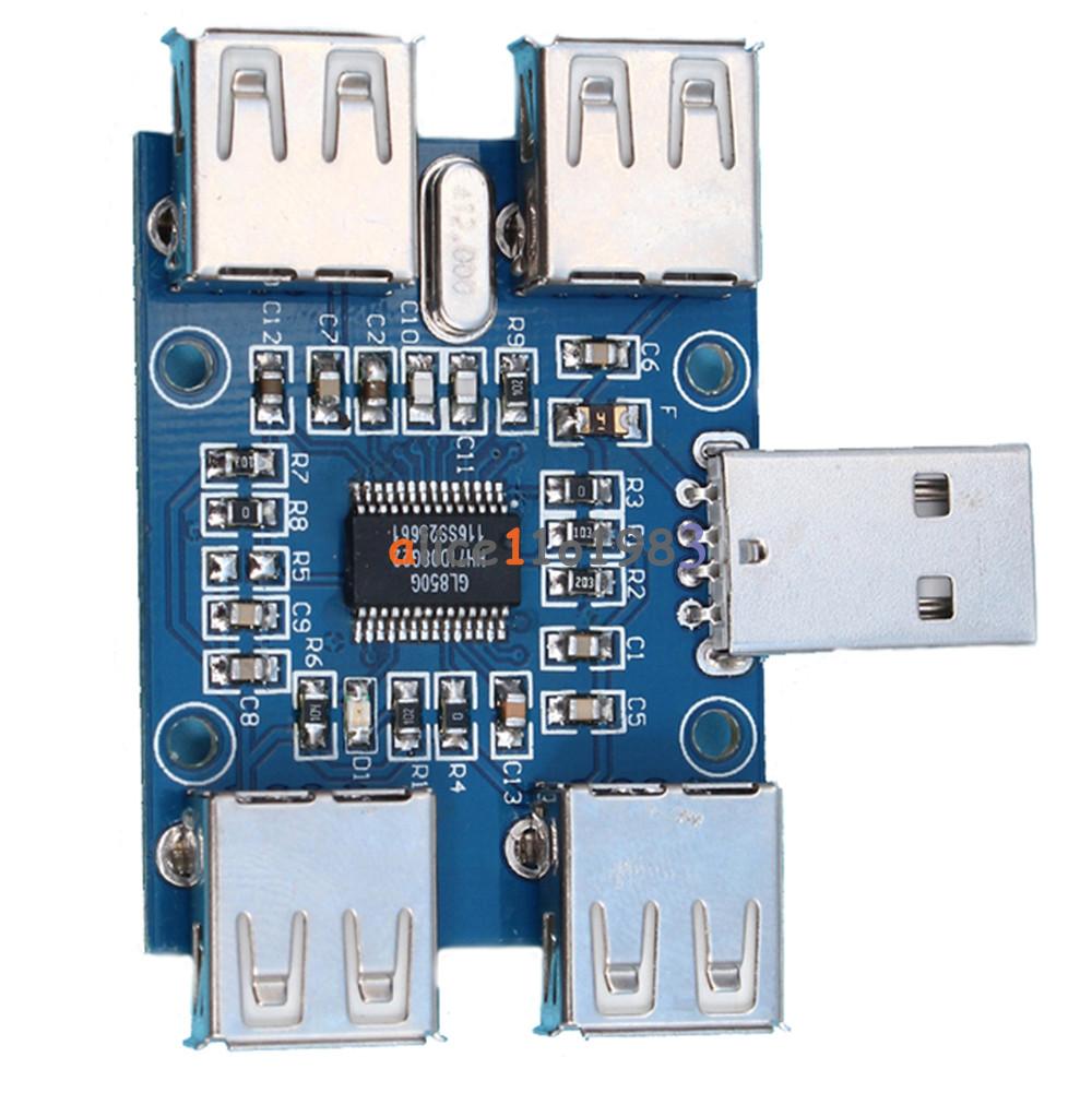 5V USB HUB USB2.0 Hub Concentrator 4-Female USB Expansion Board Module ...
