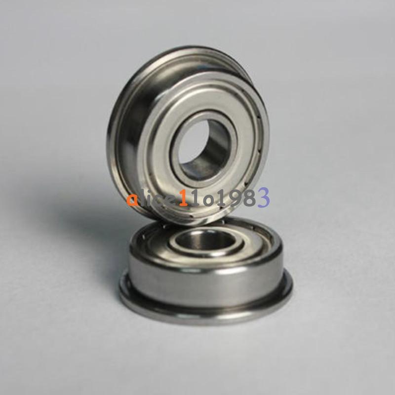 20PCS MF63zz Mini Metal Double Shielded Flanged Ball Bearings ...