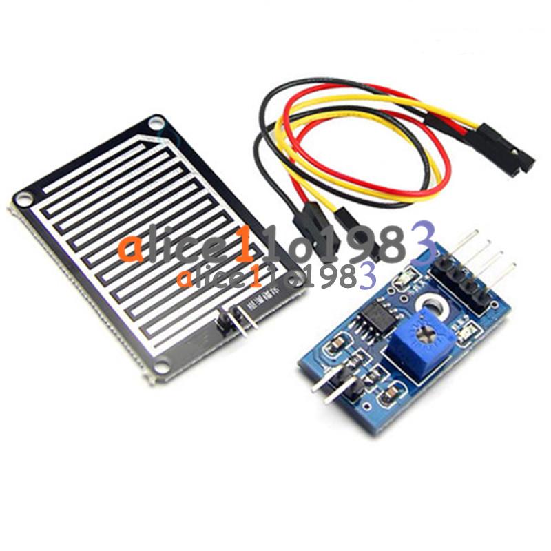 Raindrops Detection sensor modue rain module weather module Humidity ...