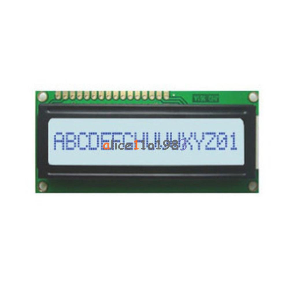 White/Yellow/Blue 1601 16x1 Character LCD Blacklight Display Module For Arduino | eBay