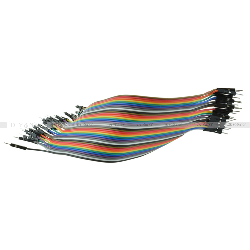 Each for 40pcs Dupont Wire Color Jumper Cable 20cm 2.54mm 1P-1P Female ...