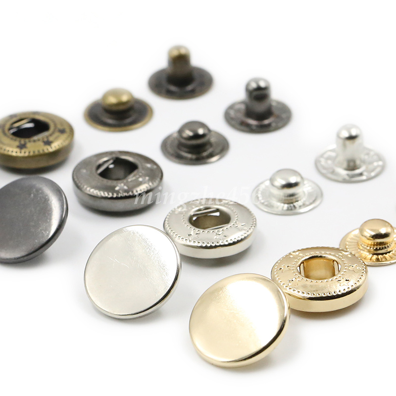 Metal Alloy Snap Poppers Fasteners Press Studs DIY Craft Clothing ...