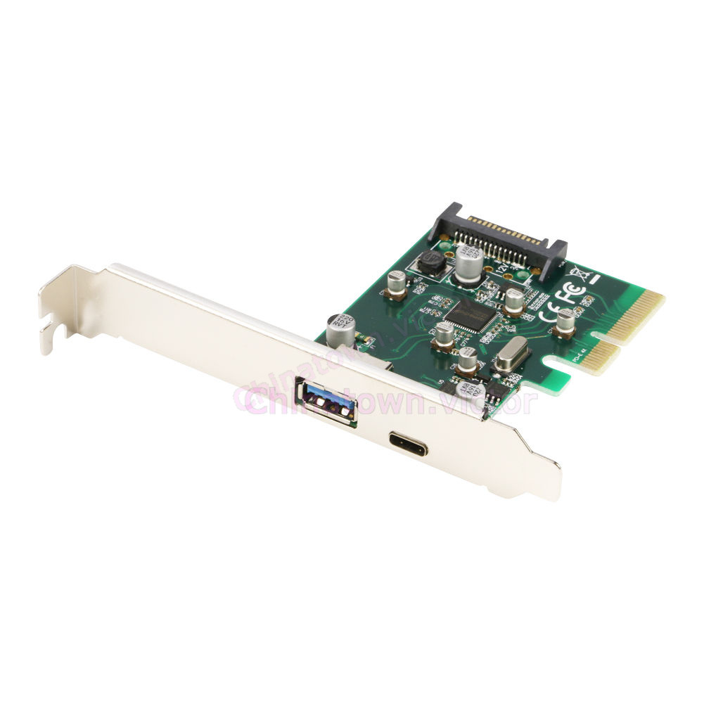 PCI-E Express to USB 3.1 Type C USB-C & Type A Adapter Controller Card ...